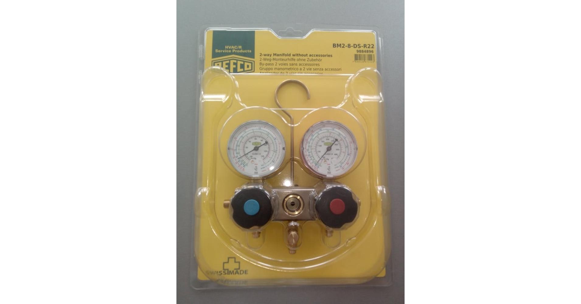 REFCO BM2-8-DS-R22 9884896 2 utas R22, R134a, R404a Manométer csaptelep | CEKLIMA